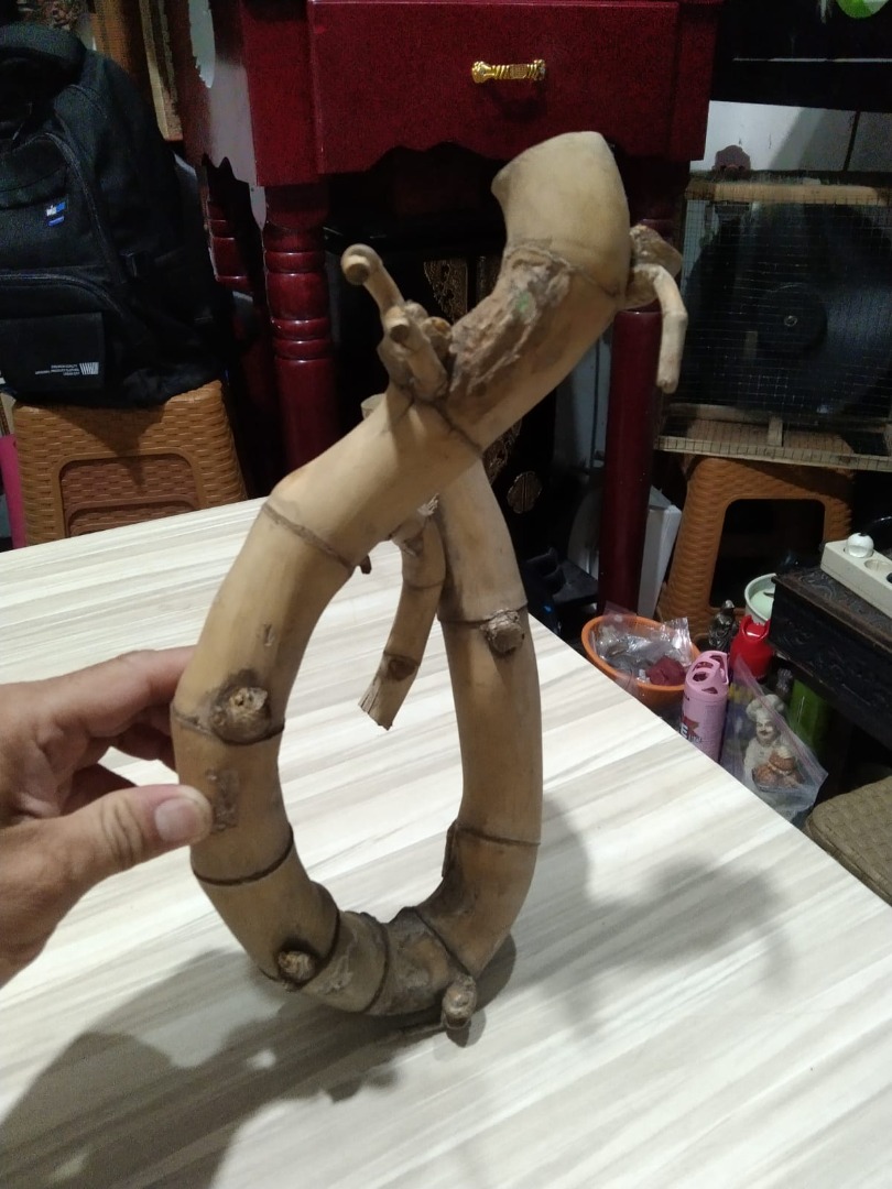 Bambu Unik Melingkar, Antik, Pajangan di Carousell