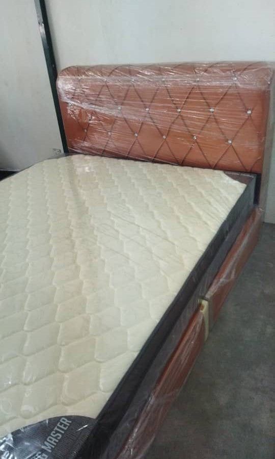 Bedframe skali tilam, Furniture & Home Living, Furniture, Bed Frames ...