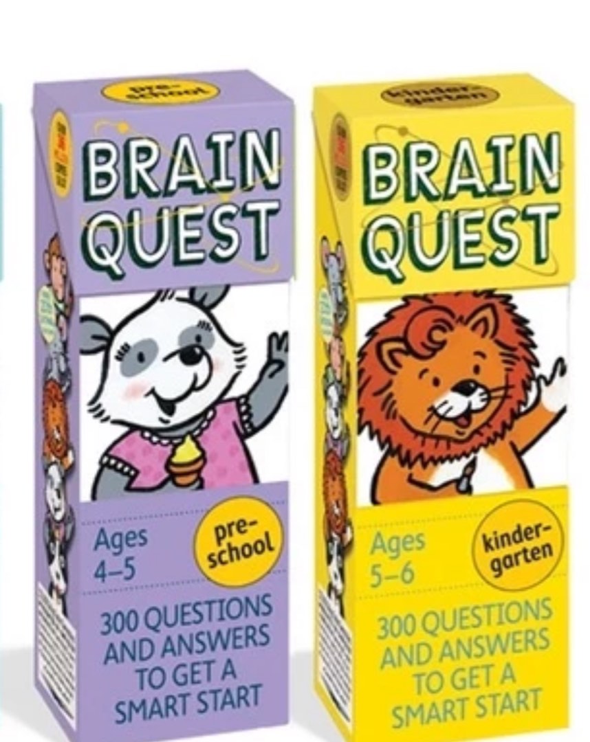 (2 sets $10) Brain Quest Flash Cards - Preschool (4-5Y) and ...
