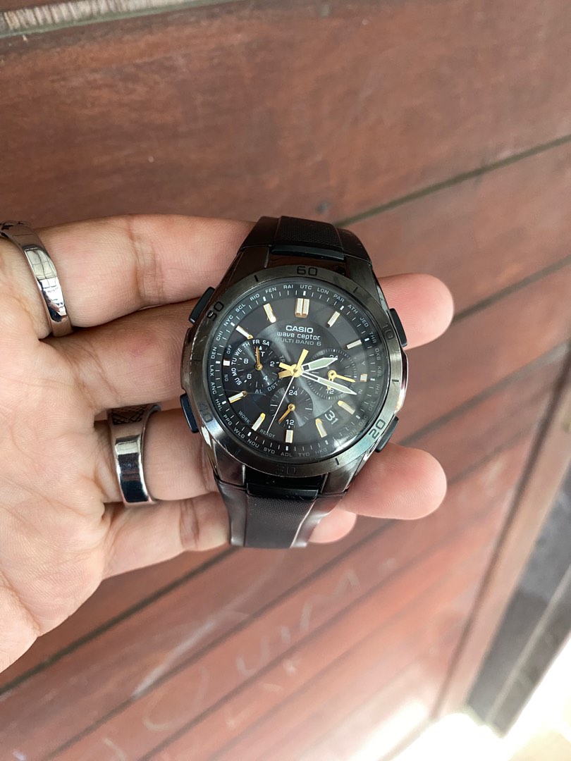 CASIO WAVE CEPTOR CRONO LANGKA RARE VINTAGE, Fesyen Pria, Jam Tangan di ...