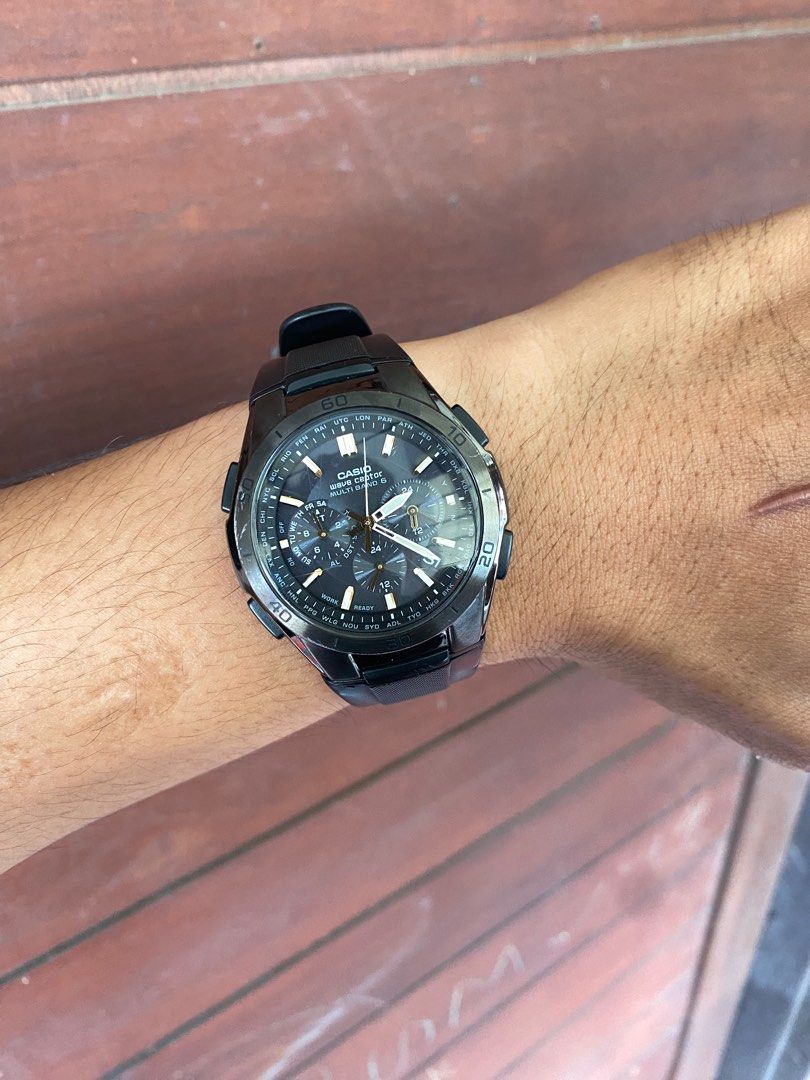 CASIO WAVE CEPTOR CRONO LANGKA RARE VINTAGE, Fesyen Pria, Jam Tangan di ...
