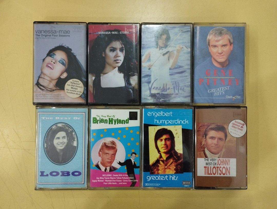 (Cassette) Johnny Tillotson Engelbert Humperdinck Lobo Brian Hyland Vanessa Mae Gene Pitney ...