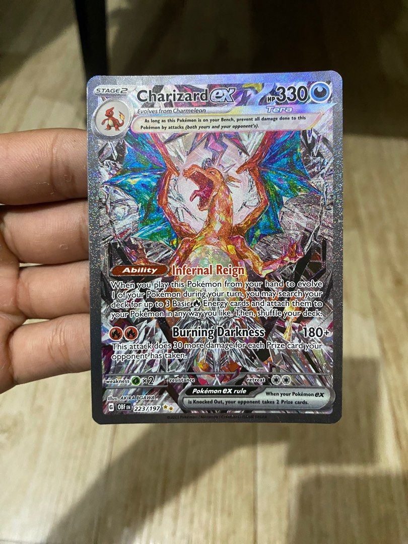Charizard EX SIR - Pokemon Obsidian Flames, Hobbies & Toys, Toys ...