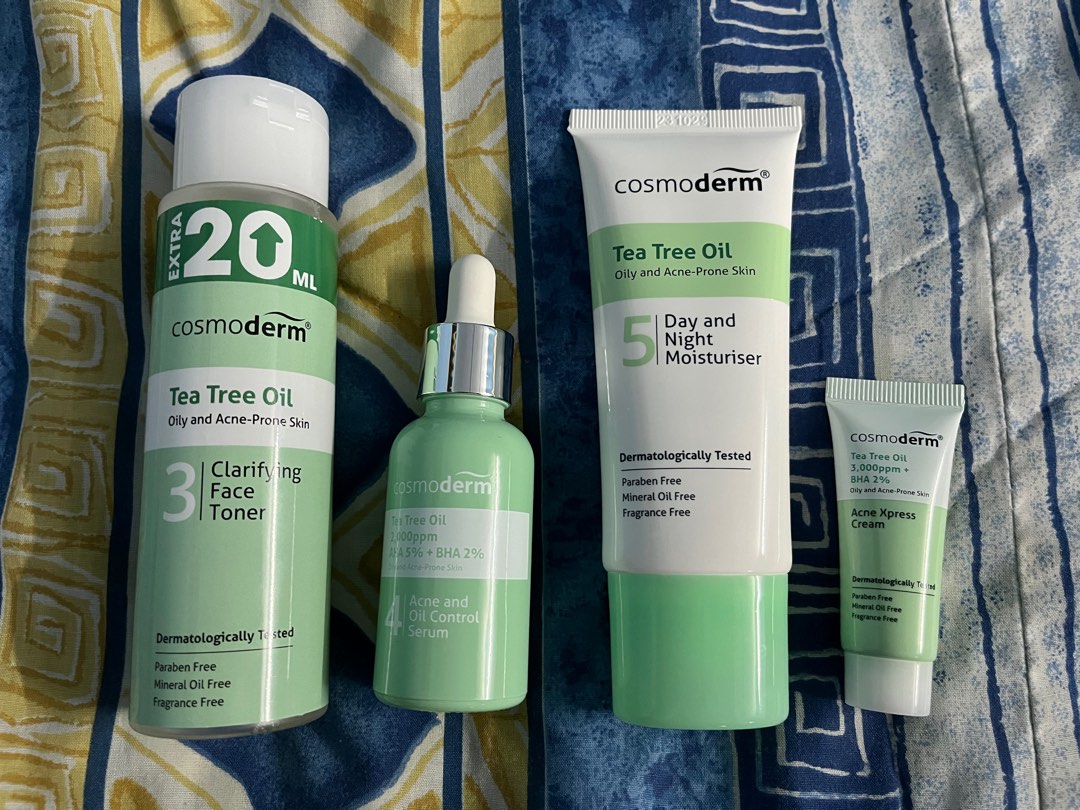 Cosmoderm Tea Tree Oil Set, Beauty & Personal Care, Face, Face Care on ...