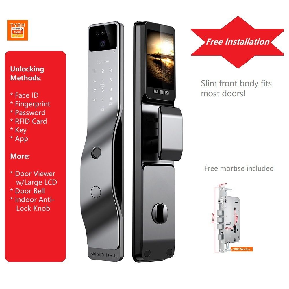 Fully Automatic 3D Facial Electronic Digital Smart Door Lock (Tuya ...