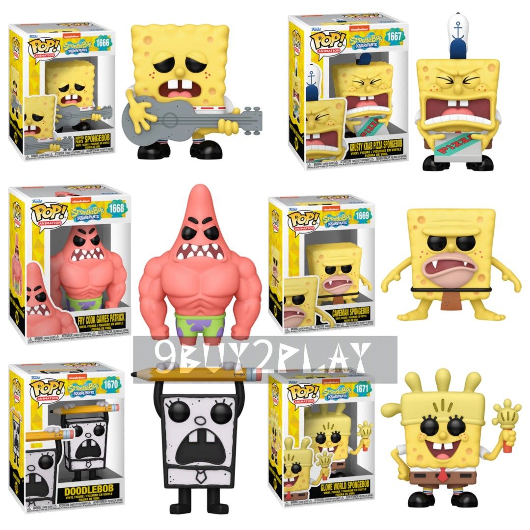 「新貨預訂」Funko pop 7" 7 " SpongeBob SquarePants Ripped Pants Krusty Krab ...