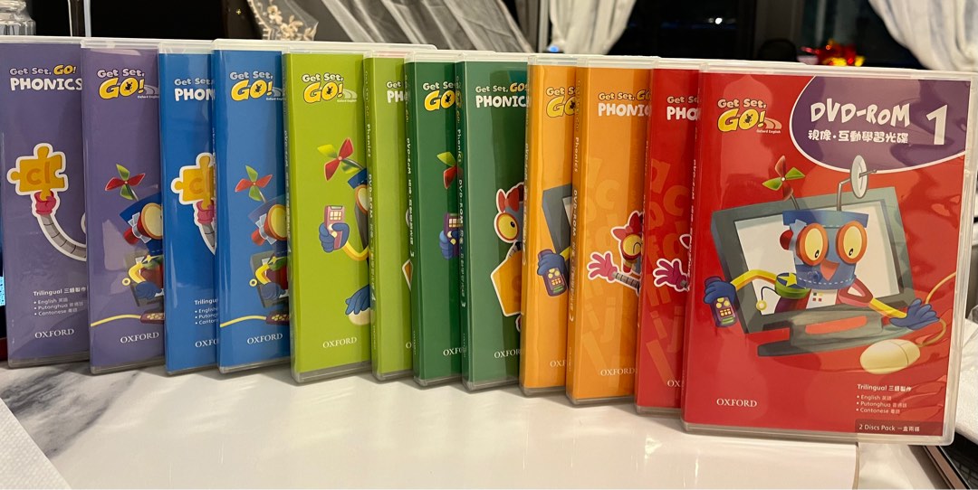 Get Set Go DVD-ROM 1-6 (視像.互動學習光碟）, 興趣及遊戲, 書本 & 文具, 教科書 - Carousell