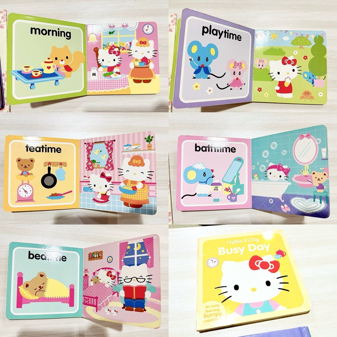 Hello Kitty is Cinderella Story Book _ Learning Colours Board Book ...