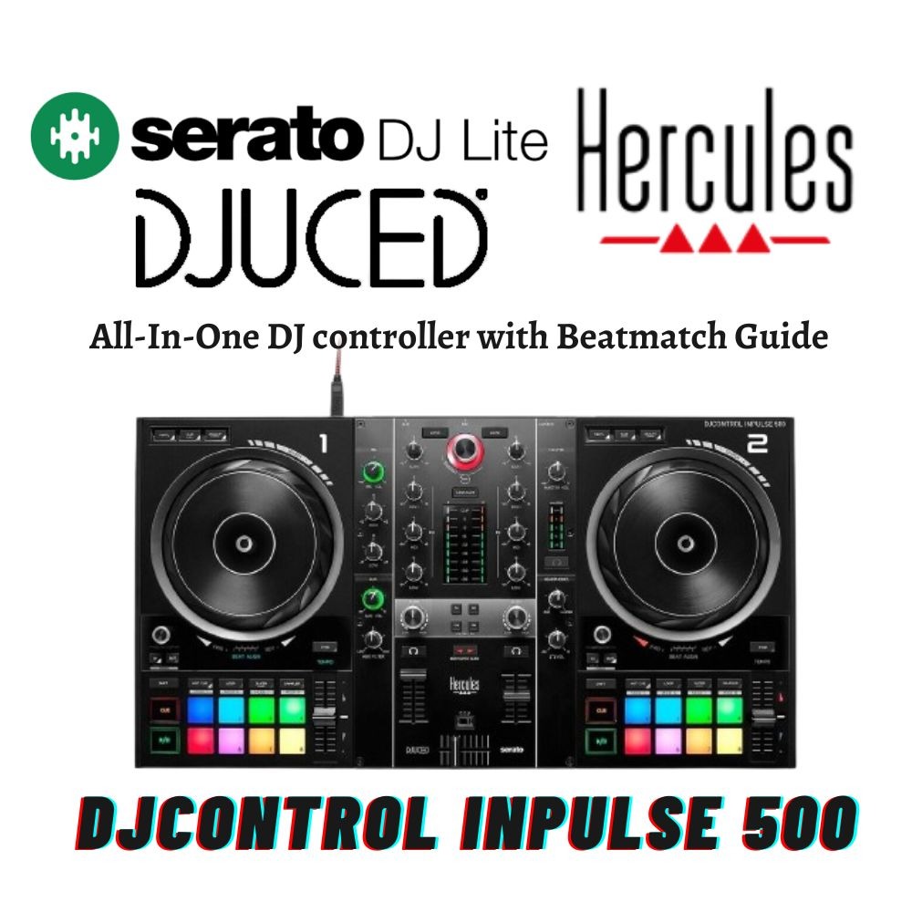 Hercules DJControl Inpulse 500, All-In-One DJ controller with Beatmatch ...