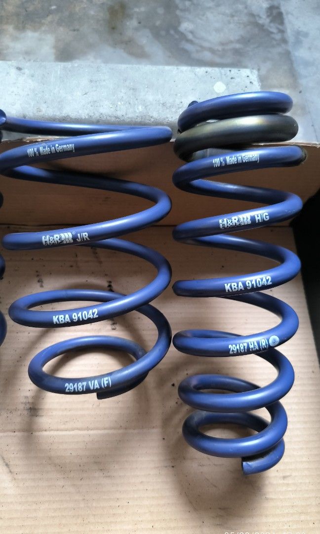H&R Lowering Springs for BMW E9X series, Car Accessories, Tyres & Rims ...