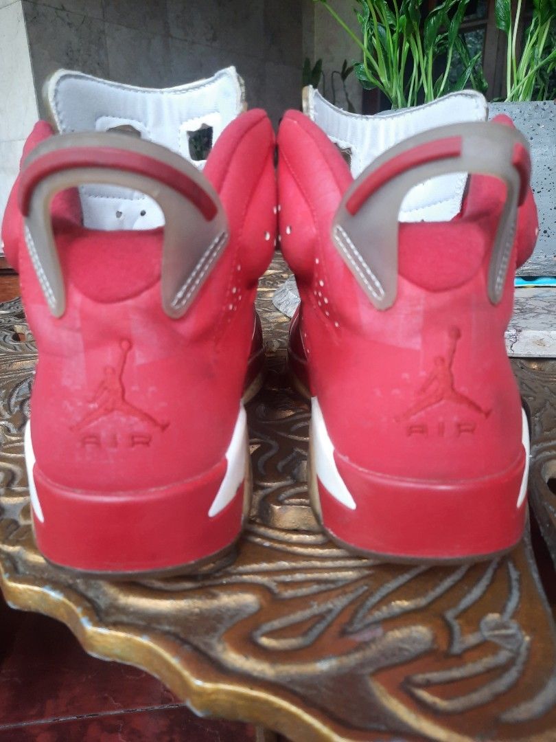 Jordan Nike Mens Air 6 Retro X Slam Dunk Varsity Sepatu Basket Kulit ...