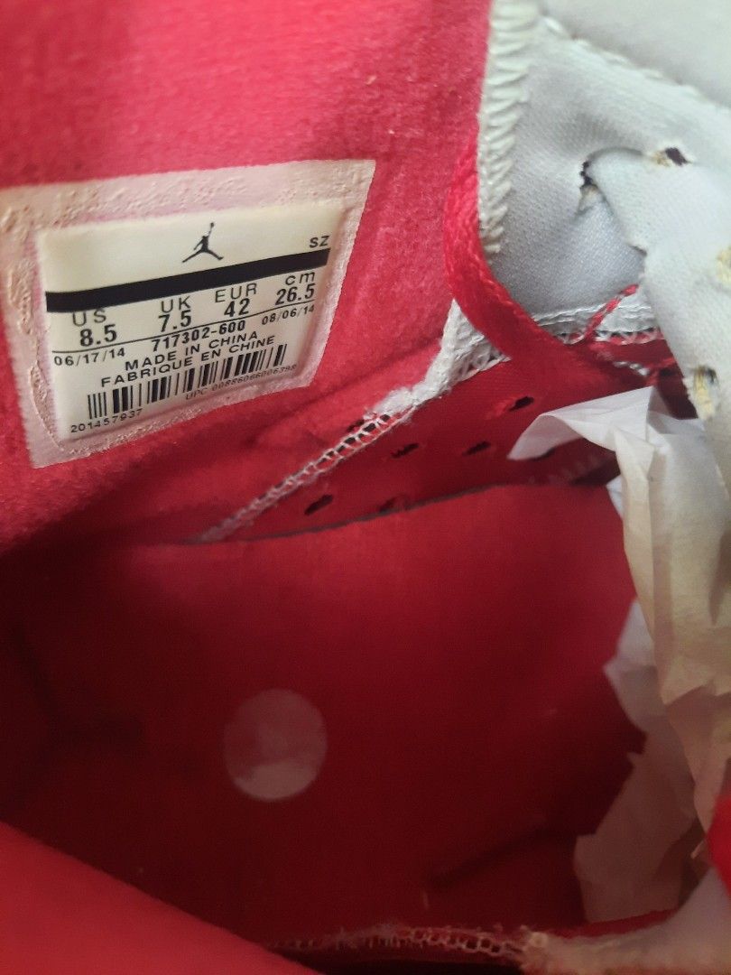 Jordan Nike Mens Air 6 Retro X Slam Dunk Varsity Sepatu Basket Kulit ...