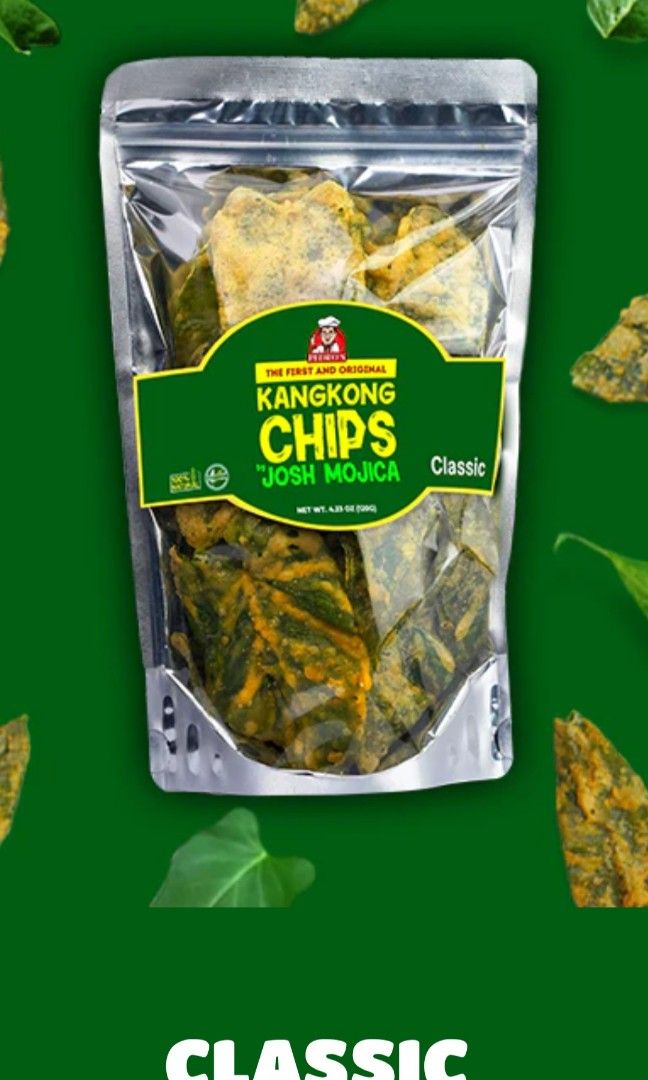 KCO Kangkong Chips (Water Spinach chips) Halal Certified/ Organic ...