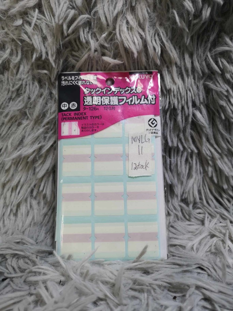 Kokuyo Tack Index Permanent Type, Hobbies & Toys, Stationary & Craft ...