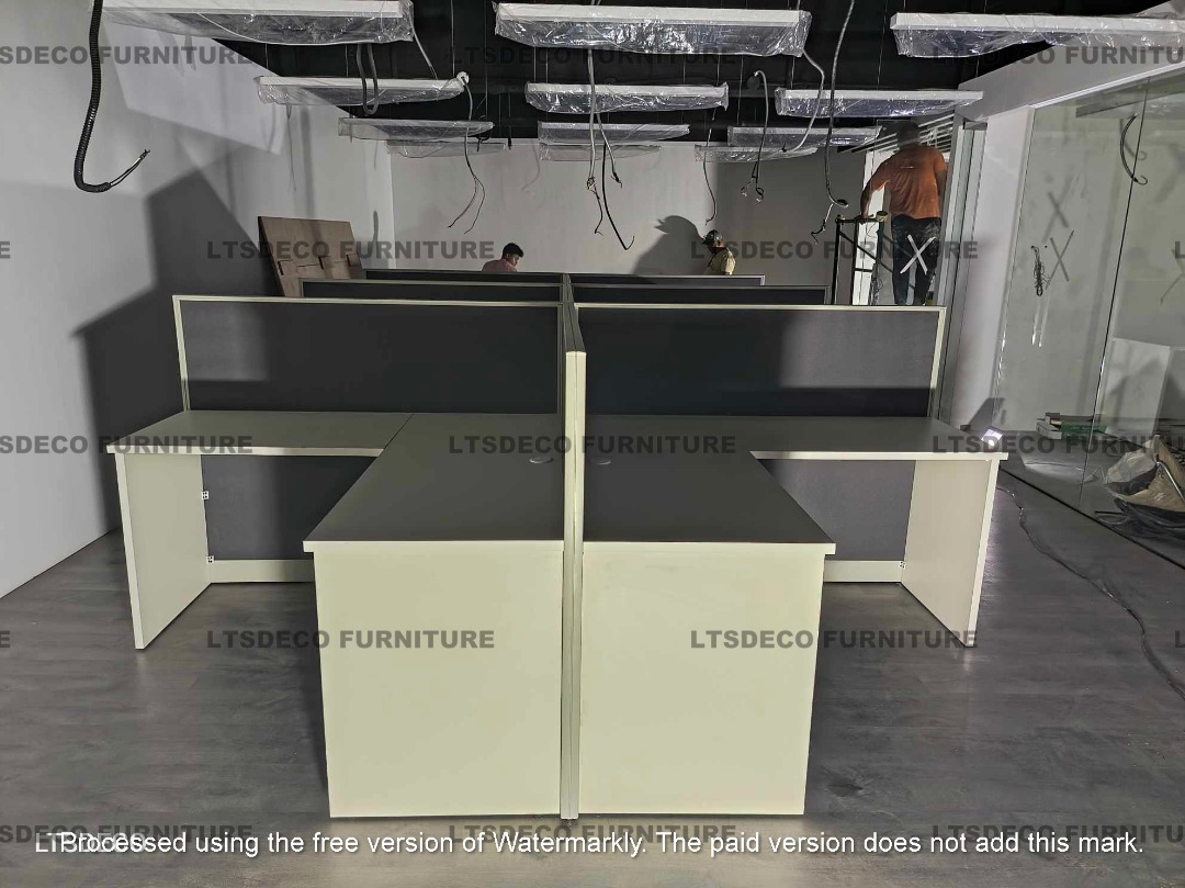 L SHAPE WORKSTATION CUBICLE PARTITIONS | OFFICE FURNITURE | OFFICE ...