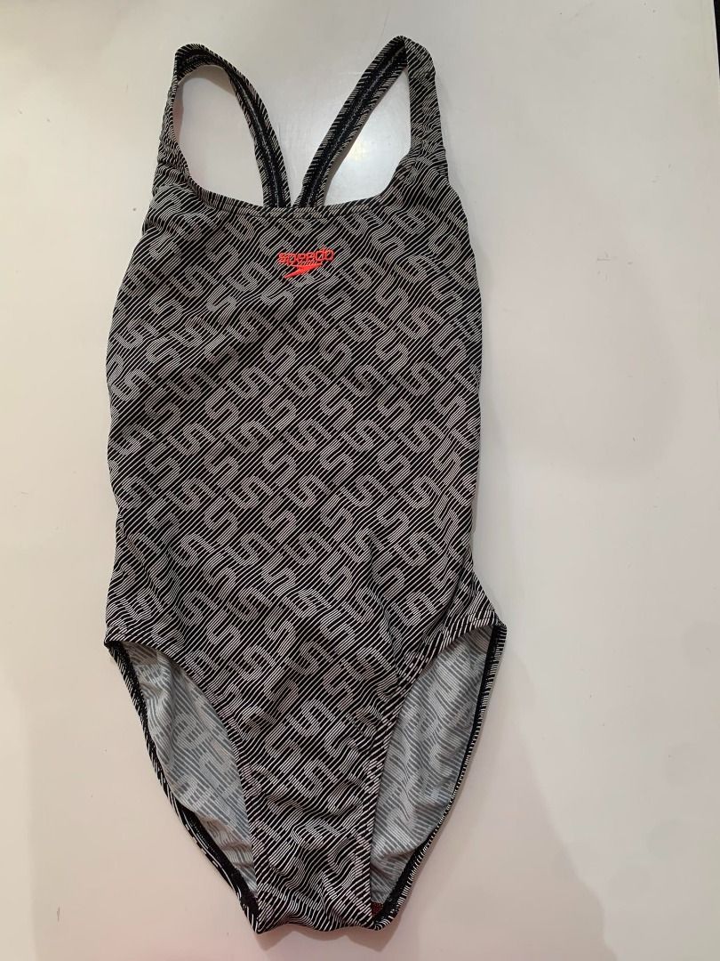 (M) Speedo Monogram Allover Pullback Swimsuit, Women's Fashion ...