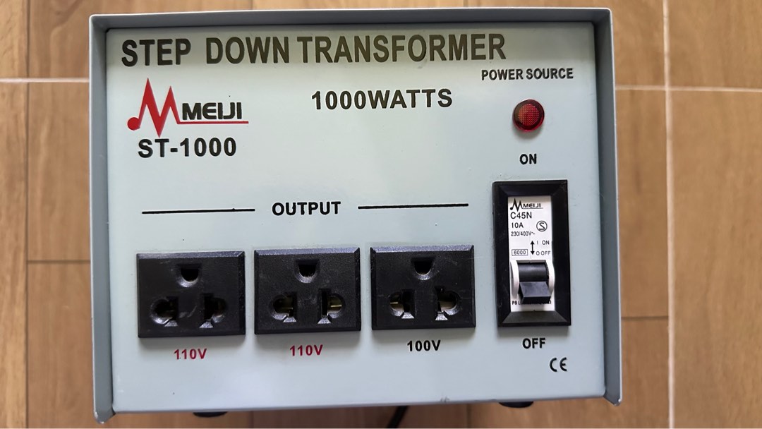Meiji step-down transformer ST 1000, TV & Home Appliances, Electrical ...