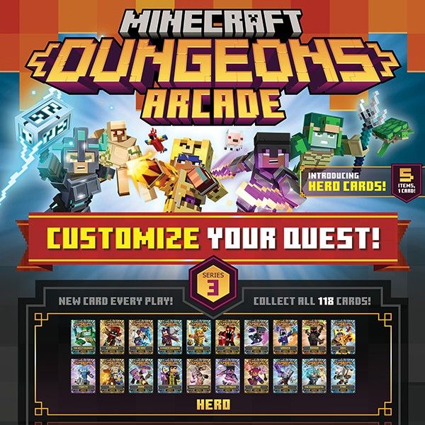 Minecraft dungeon arcade season 3 (Hero card), Hobbies & Toys, Toys ...
