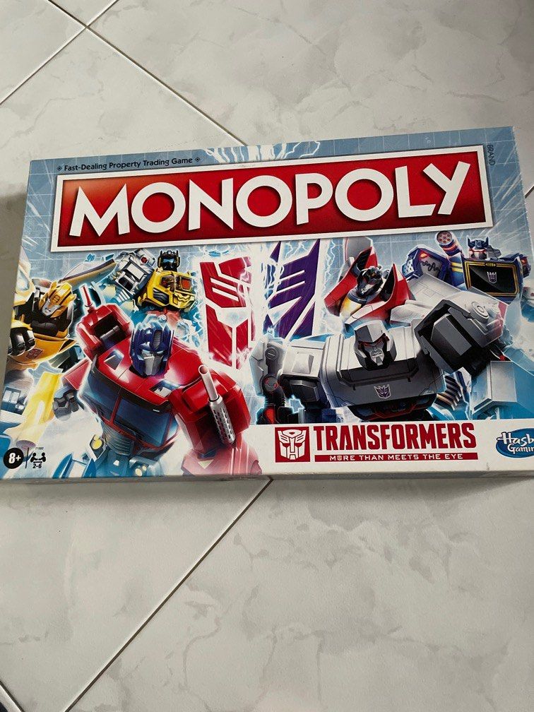 Monopoly Transformers edition, Hobbies & Toys, Toys & Games on Carousell
