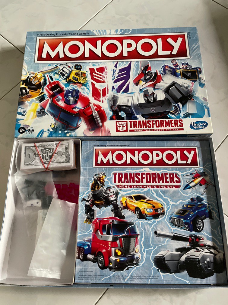 Monopoly Transformers edition, Hobbies & Toys, Toys & Games on Carousell