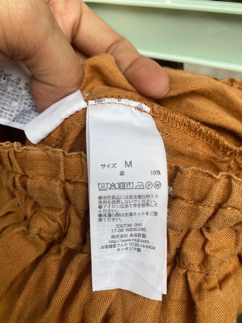 MUJI 100%linen maxi skirt, Women's Fashion, Bottoms, Skirts on Carousell