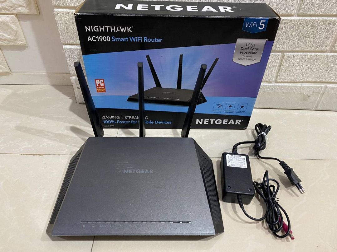 Netgear Nighthawk R7000 Wireless Gigabit Router AC1900 WIFI5 Dual Band WiFi 5, Elektronik ...
