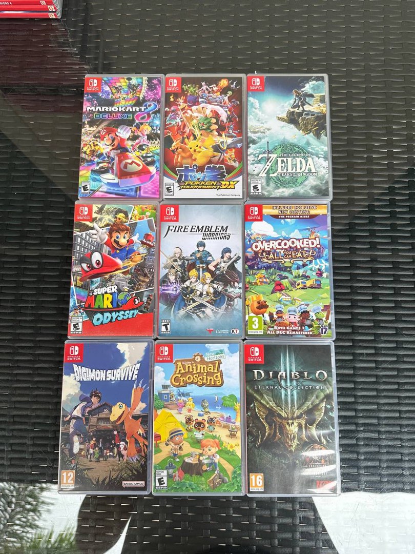 Nintendo Switch game Mariokart 8 / Pokken tournament / Zelda tears of ...
