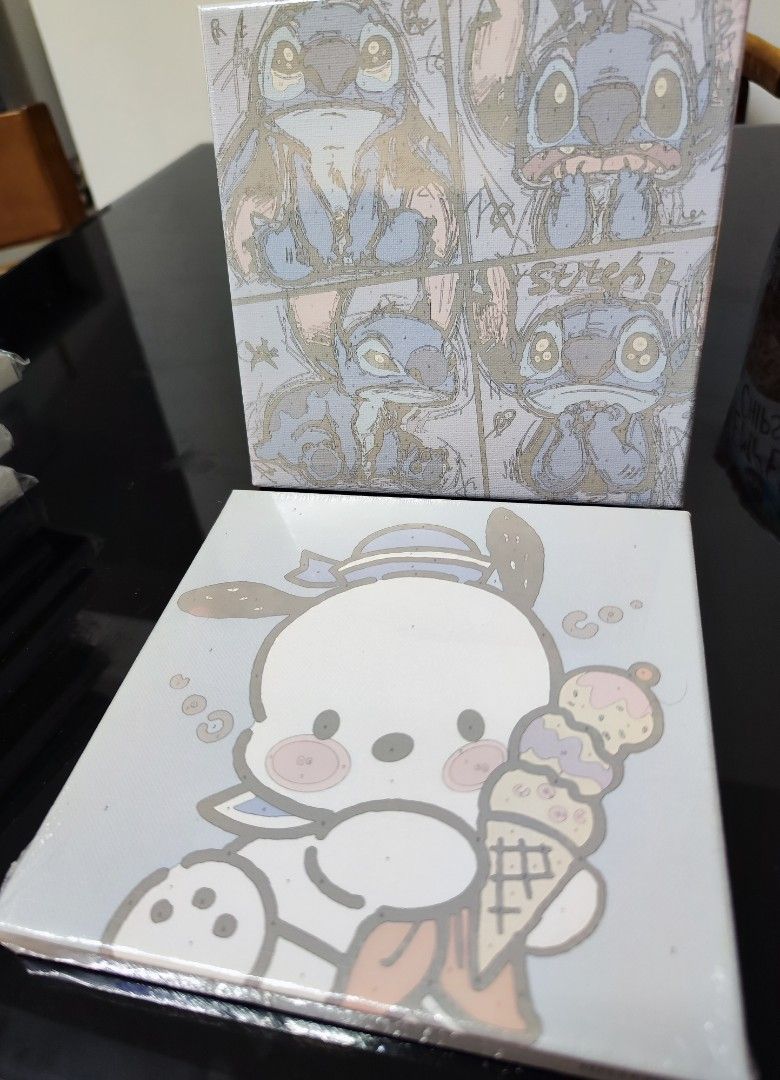 Oil Painting by number stitch and poccha, Hobbies & Toys, Stationery ...