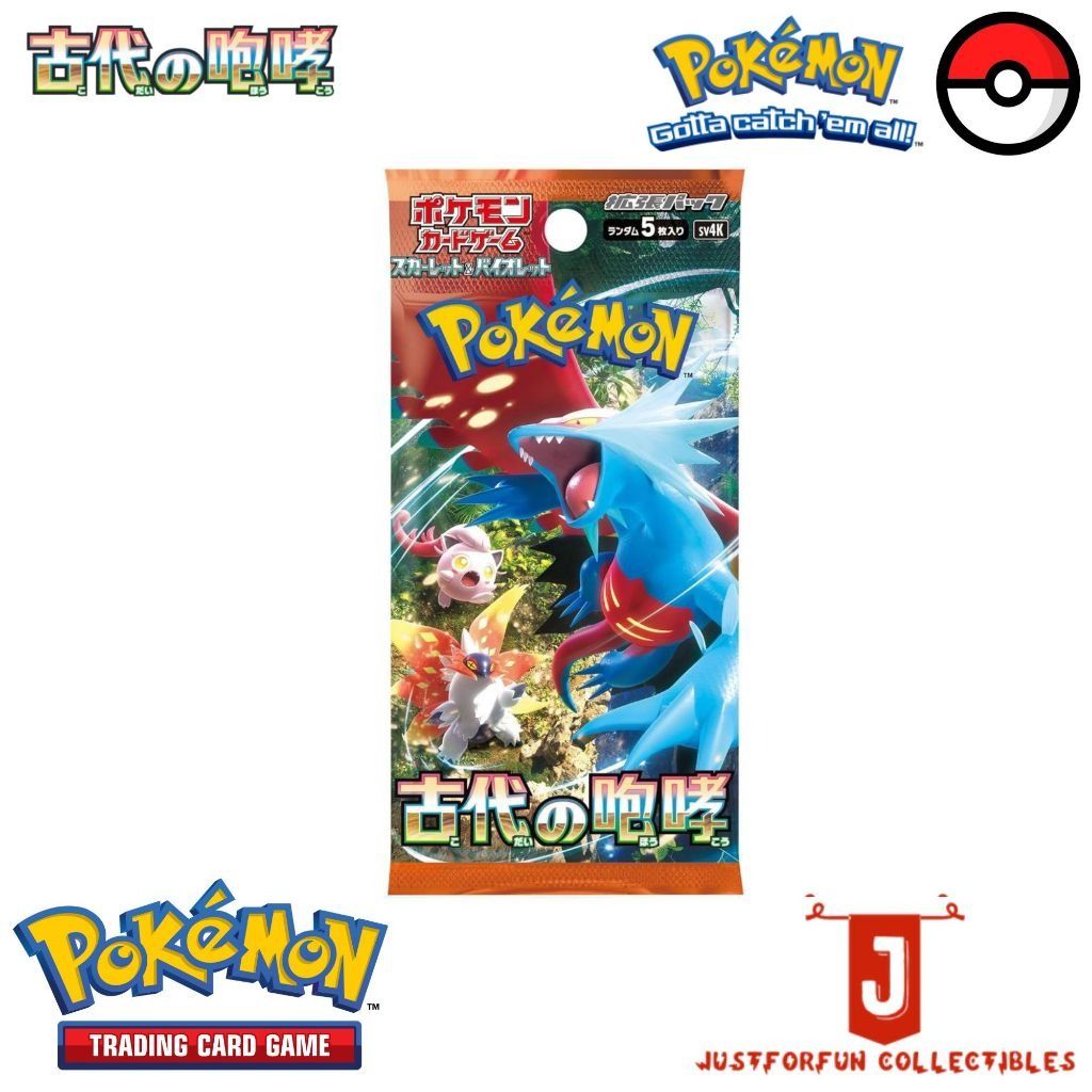 Pokemon TCG: Ancient Roar Booster Pack [sv4K] [Japan] (per pack ...