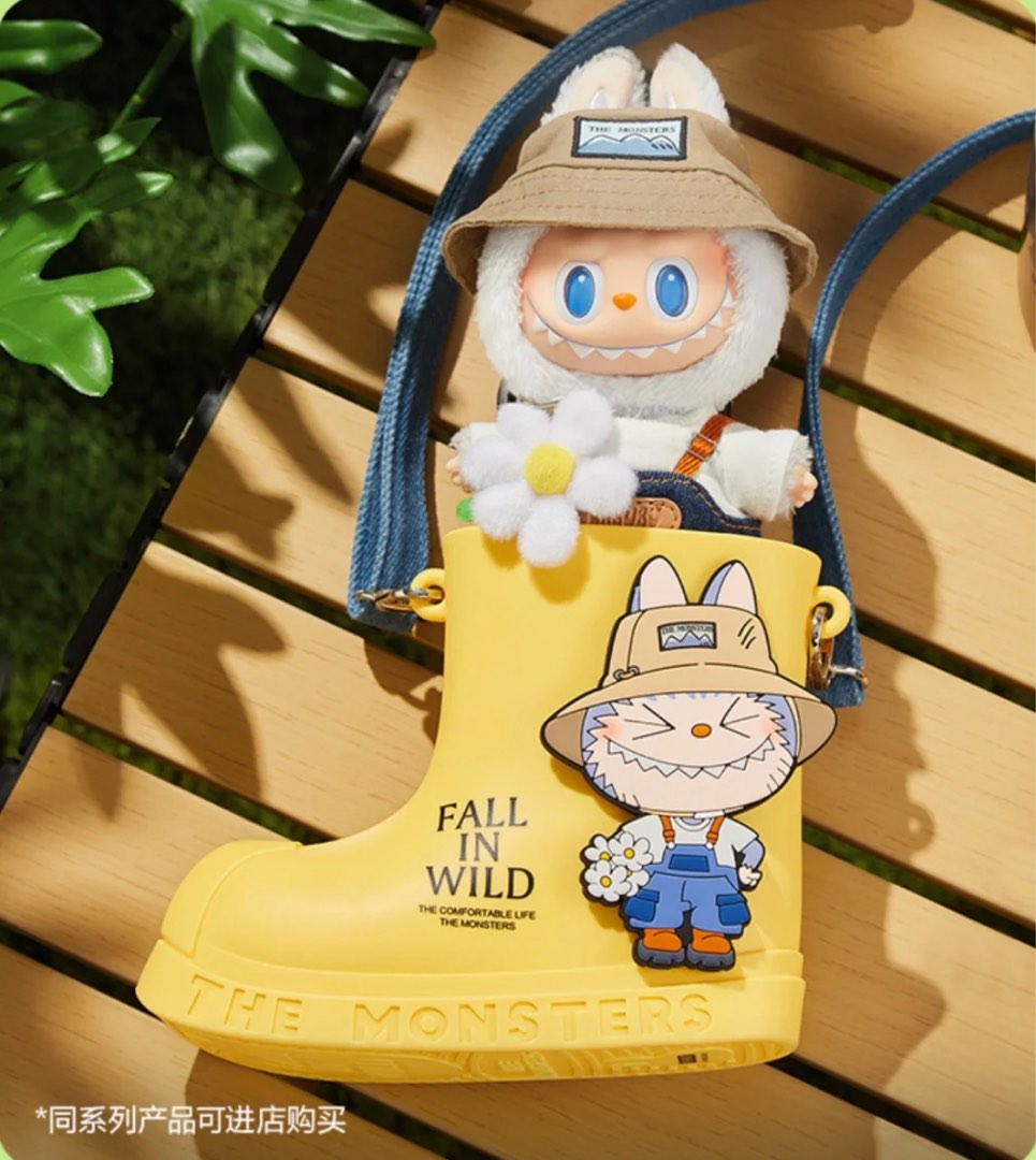 Popmart Labubu fall in wild series rain boot bag, Hobbies & Toys, Toys ...