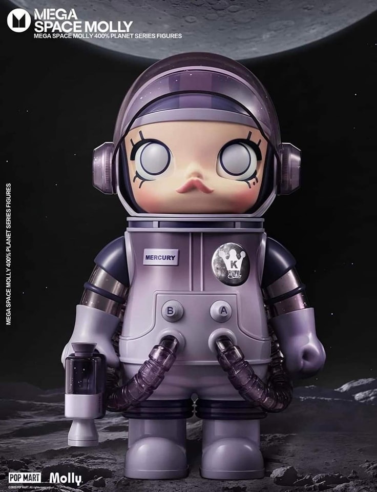 POPMART MEGA SPACE MOLLY Planet Series 400% - MERCURY, Hobbies & Toys ...
