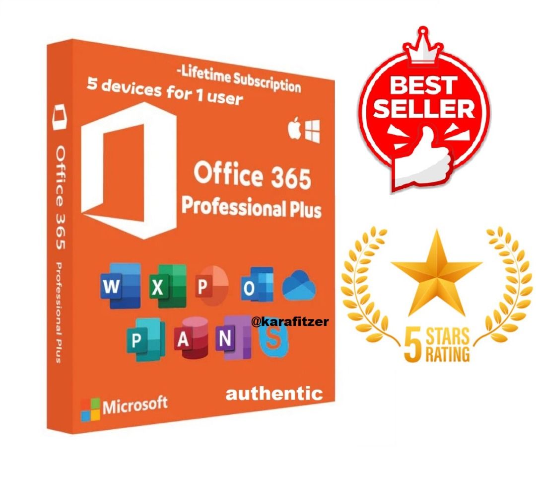 promotion Microsoft office 365 Word, excel, powerpoint, outlook, skype ...