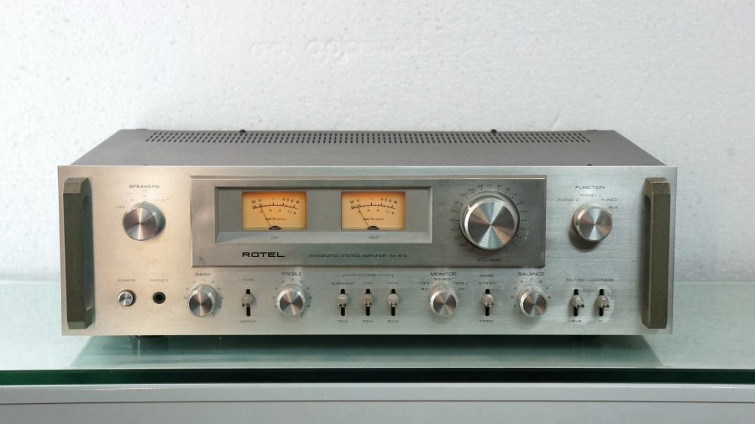 Rotel RA-913 Vintage Integrated Stereo Amplifier (with VU), Audio ...