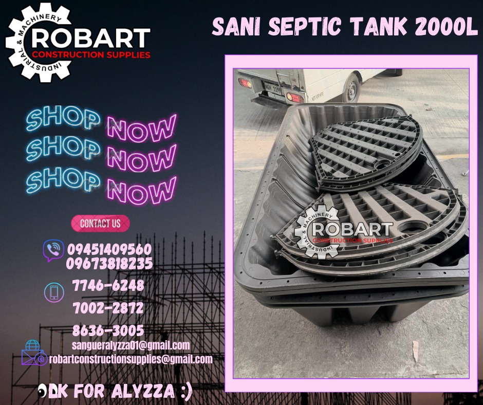 sani- septic tank 1000l, Commercial & Industrial, Construction Tools ...