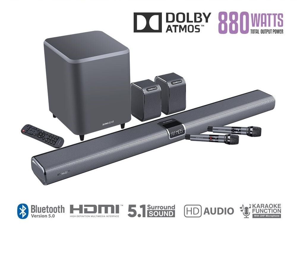 SonicGear StudioBar 3000 5.1.2ch / 6000 7.1.4ch / 9000 7.2.4ch Dolby ...