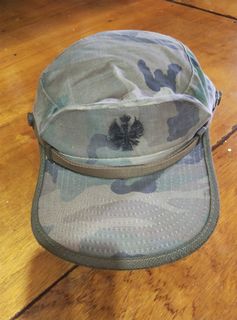 Original Spain Spanish military Issue visor cap army peaked green olive ...