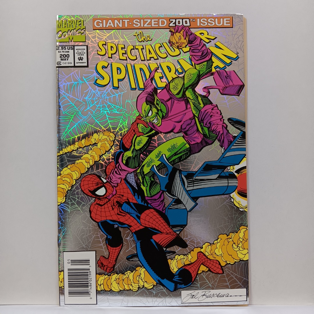 Spectacular Spider-man #200. FN. 200th issue FOIL cover. Rare Newstand ...