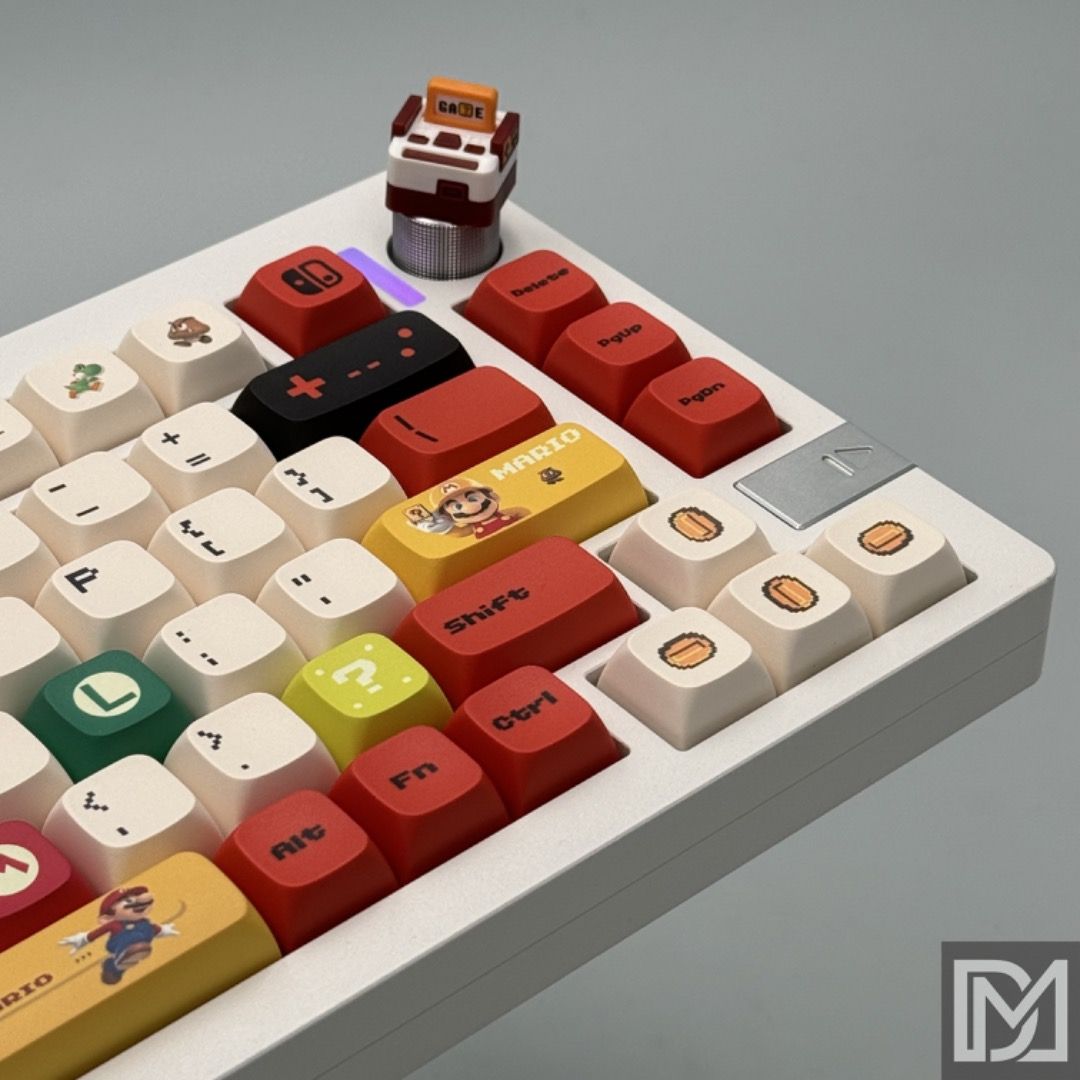 Super Mario Keycap PBT Dye Sub XDA Cute Yellow Red Nintendo Keycaps Fit ...