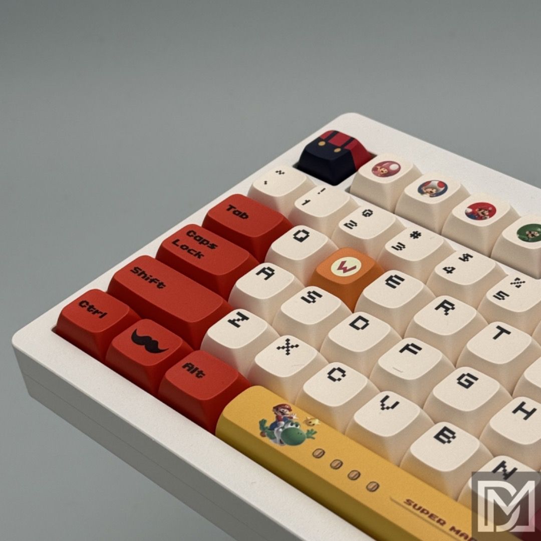 Super Mario Keycap PBT Dye Sub XDA Cute Yellow Red Nintendo Keycaps Fit ...