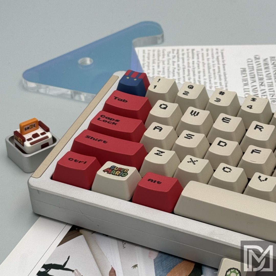 Super Mario Keycap PBT Dye Sub OEM Cute Yellow Red Nintendo Keycaps Fit ...