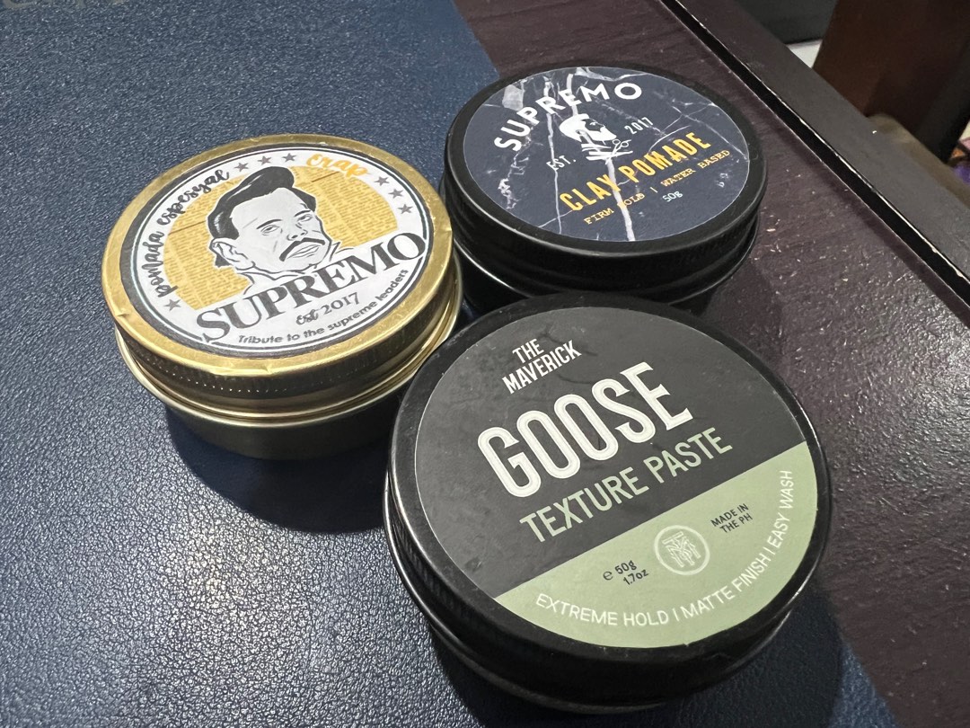 Supremo & The Maverick (Goose) Wax/Pomade, Beauty & Personal Care, Hair ...