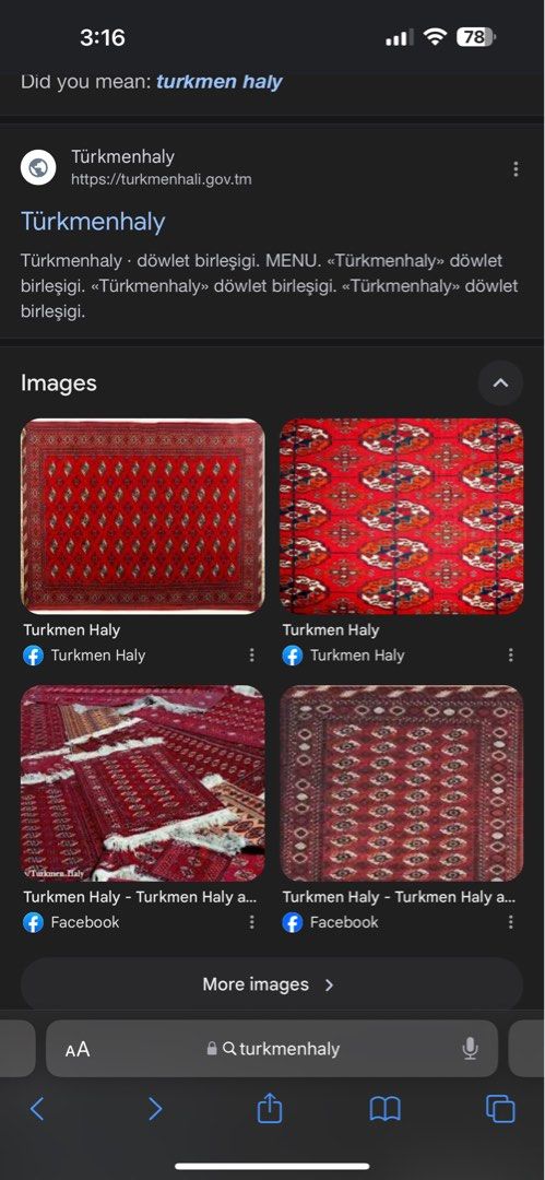 Turkmen Haly, Furniture & Home Living, Home Decor, Carpets, Mats ...