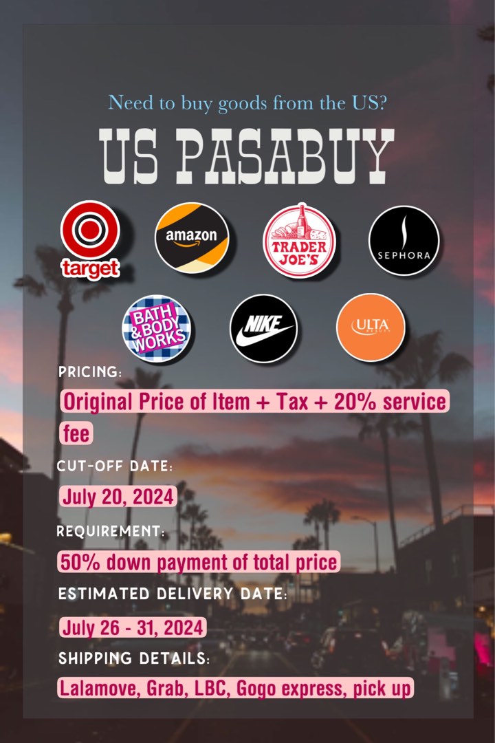 US Pasabuy (June - July 2024), Announcements on Carousell