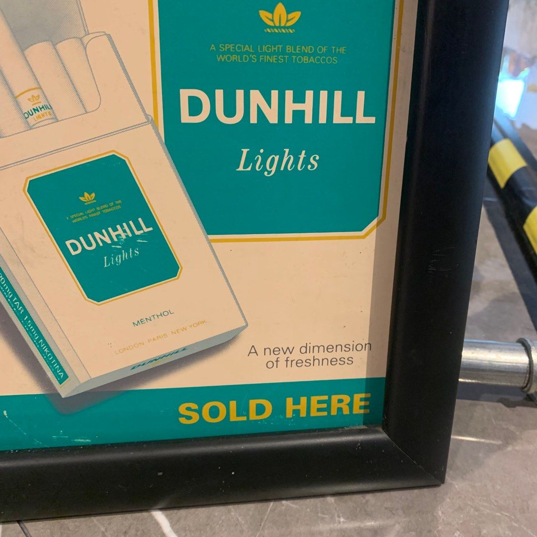 Vintage Dunhill Poster, Hobbies & Toys, Collectibles & Memorabilia ...