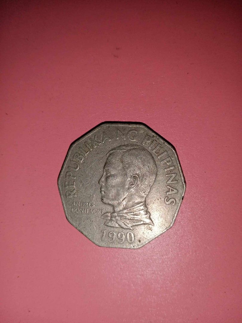 (1990) 2 Piso Andres Bonifacio Coconut Palm Tree Philippine Coin ...