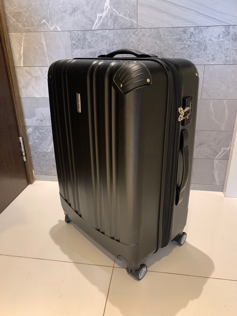 26 inch black hard case luggage expandable, Hobbies & Toys, Travel ...