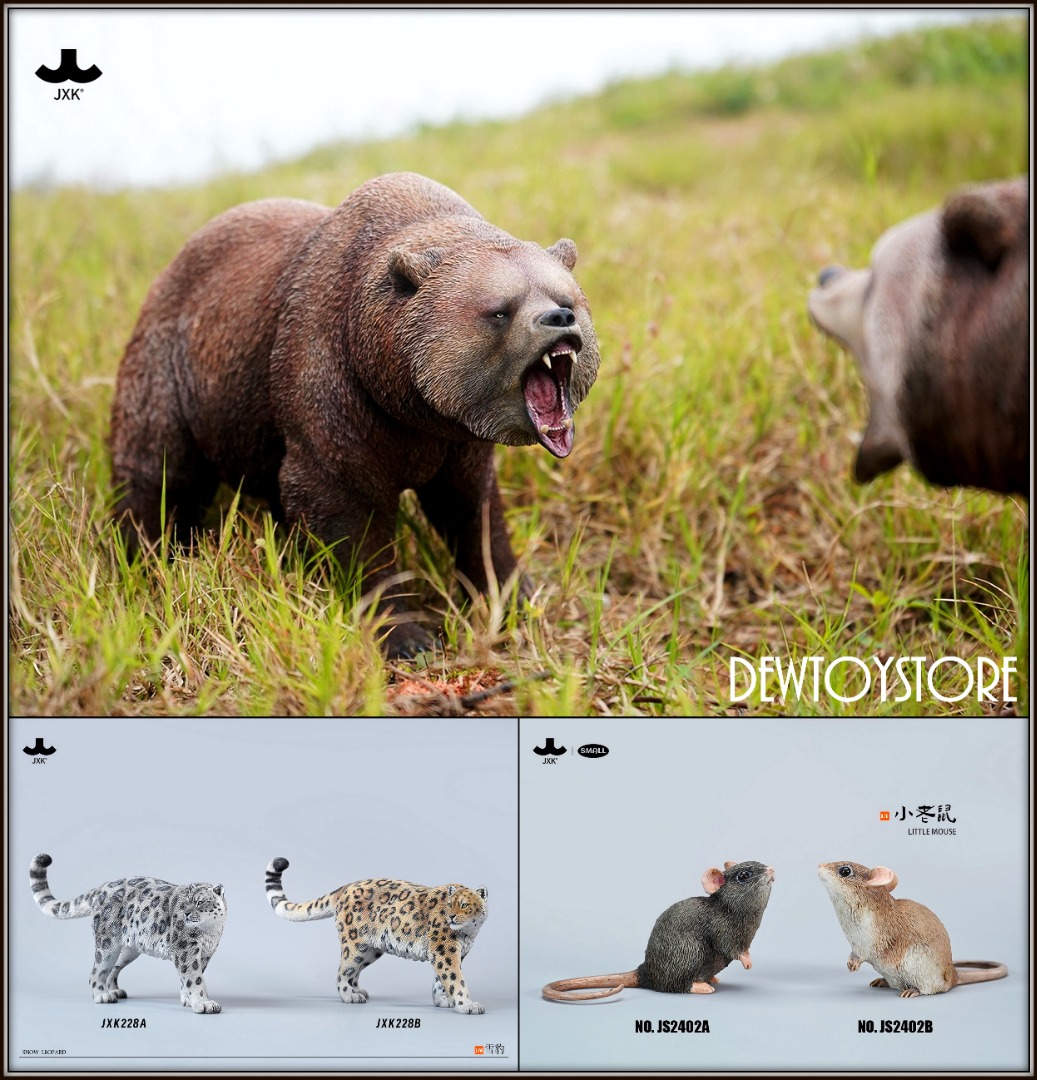 ⭐ [𝗣𝗿𝗲-𝗼𝗿𝗱𝗲𝗿] JXK Studio Statue Fixed Pose Figure - JXK227 Brown bear 2 ...