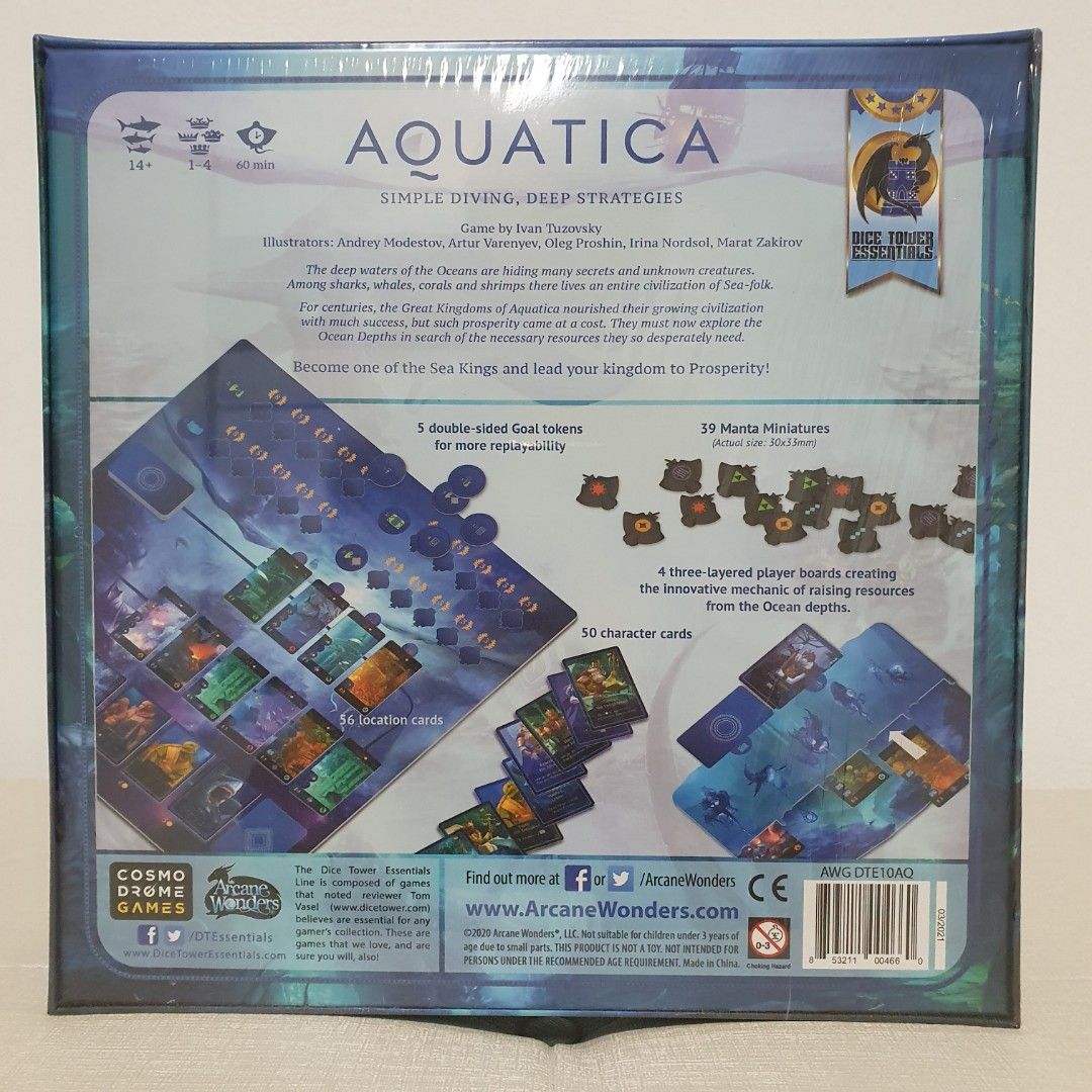 Aquatica Board Game (Authentic, BNIS), Hobbies & Toys, Toys & Games on ...
