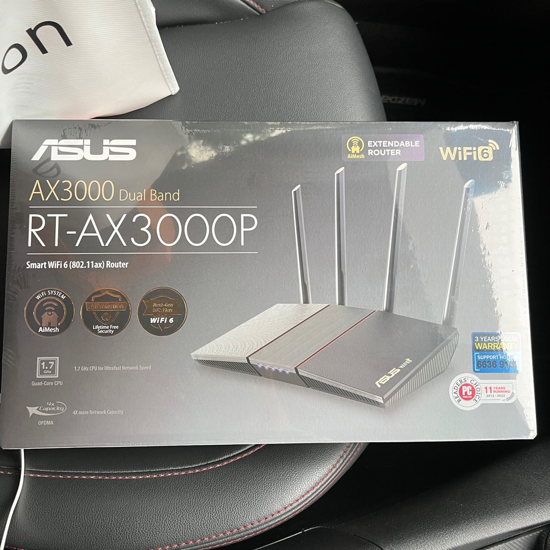 ASUS AX3000 Router, Computers & Tech, Parts & Accessories, Networking ...