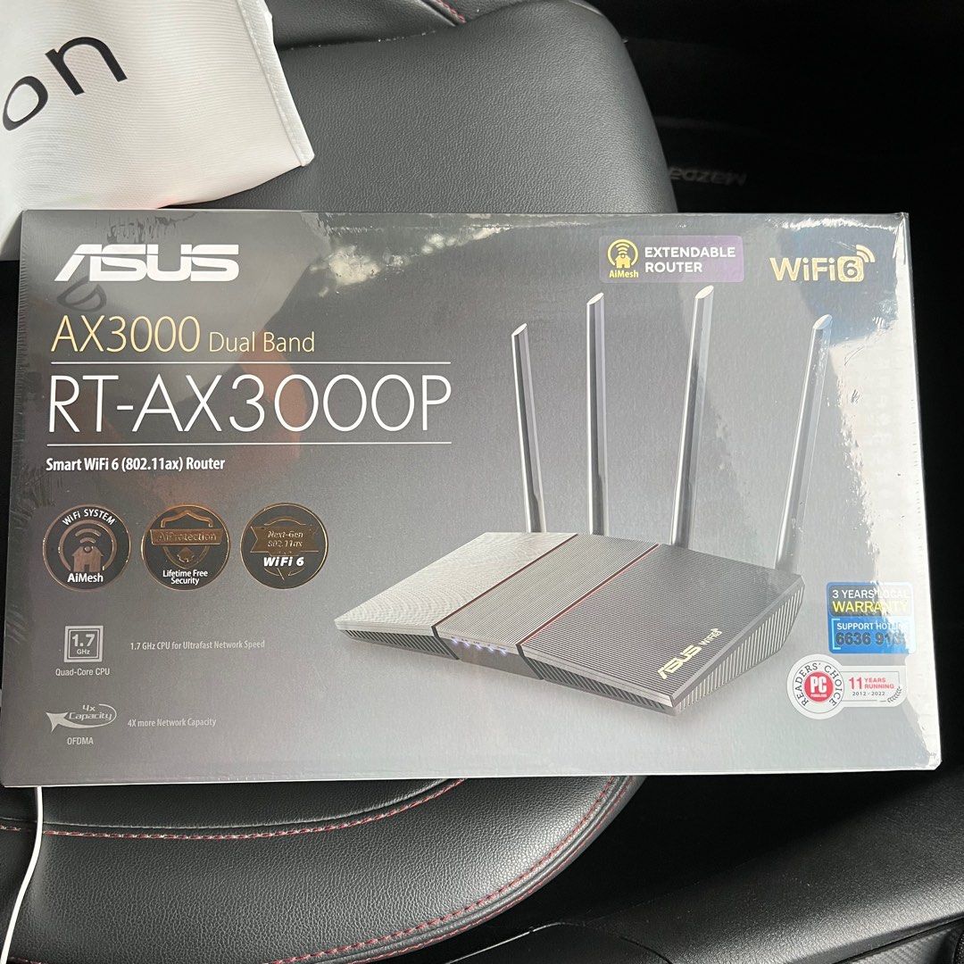 ASUS AX3000 Router, Computers & Tech, Parts & Accessories, Networking ...